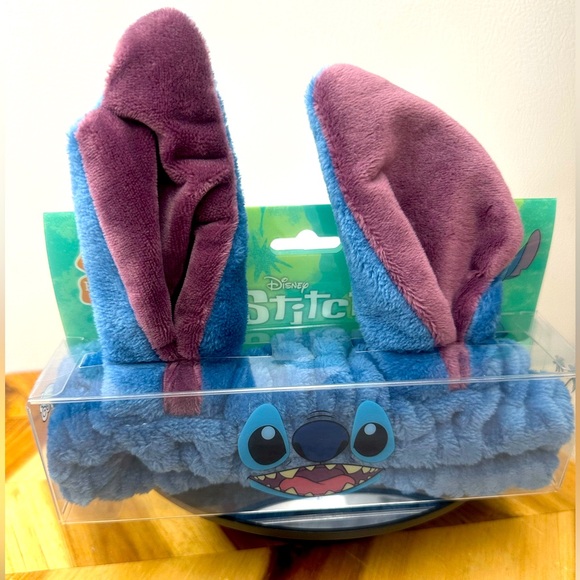 Disney | Bath, Skin & Hair | Disney Stitch Blue And Purple Spa Headband ...
